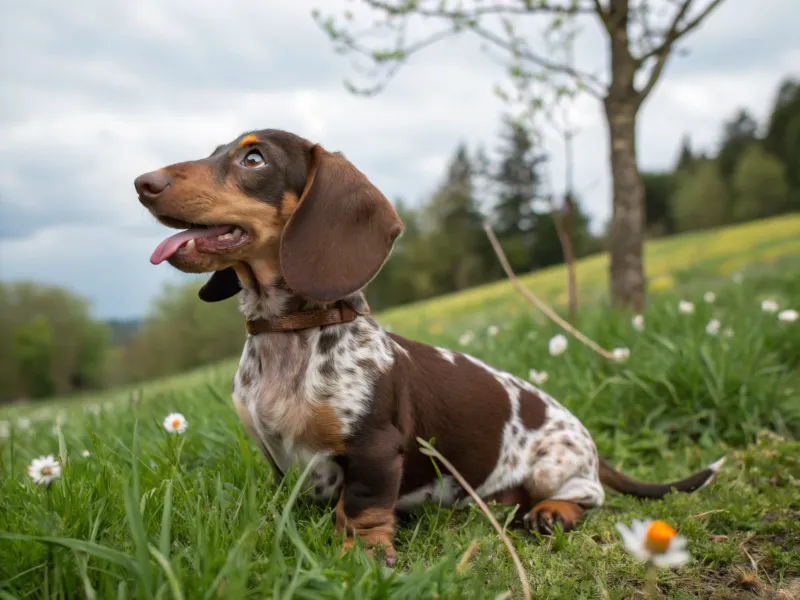 Le Teckel Arlequin ou Merle : Origines, Prix et Santé